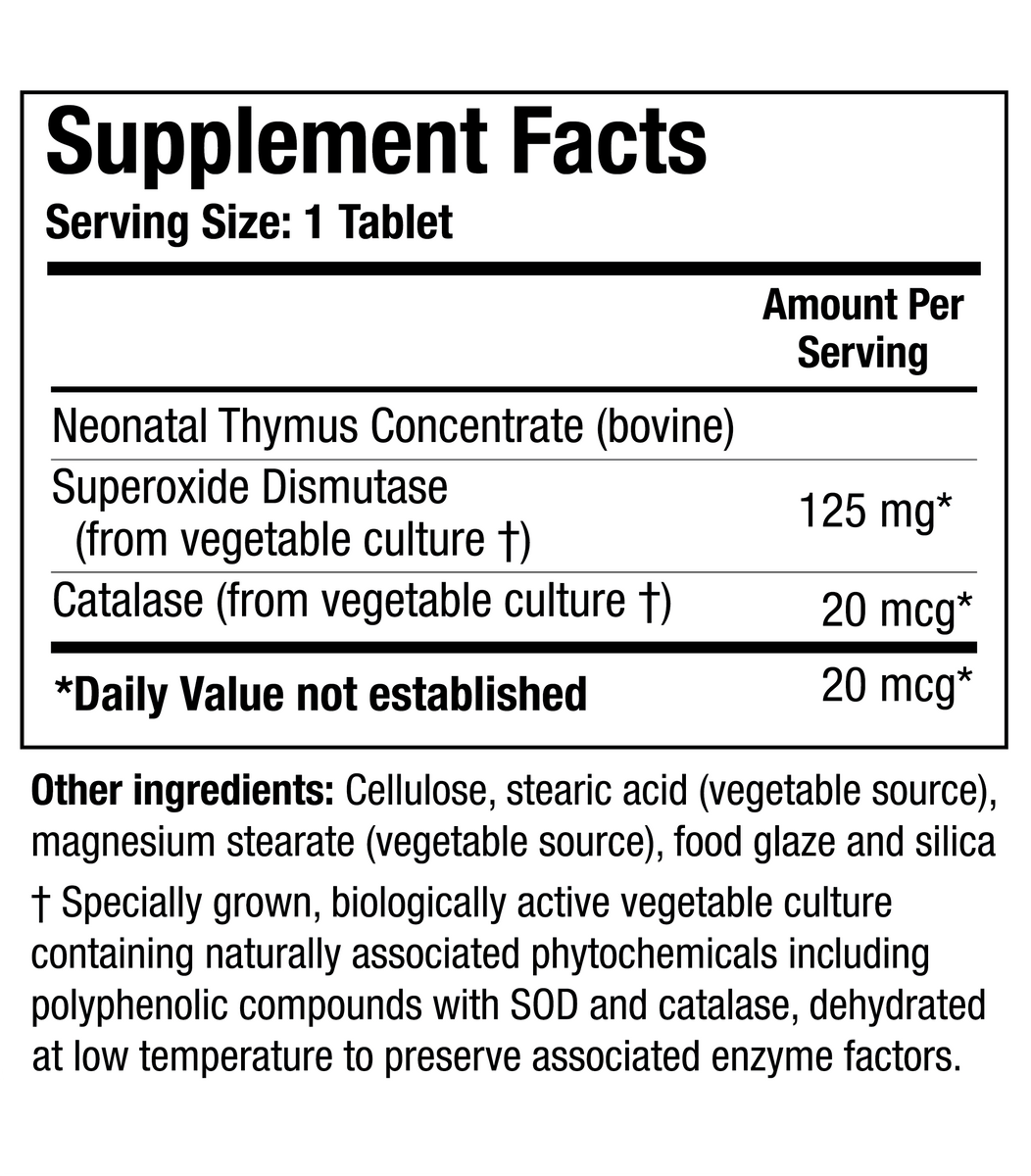 Neonatal Thymus Concentrate | Bovine from The Drs. Wolfson – The Drs ...